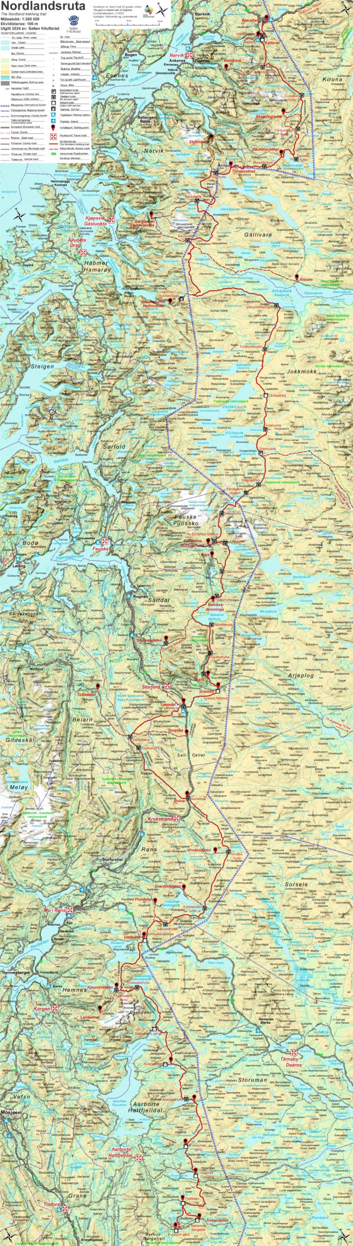 Nordlandsruta - the longest trekking trail in Norway